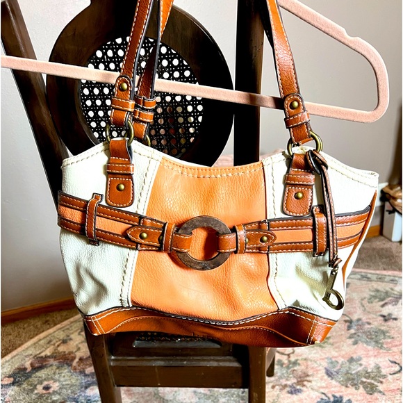 b.o.c. | Bags | Boc Brand Satchel Cream And Apricot | Poshmark
